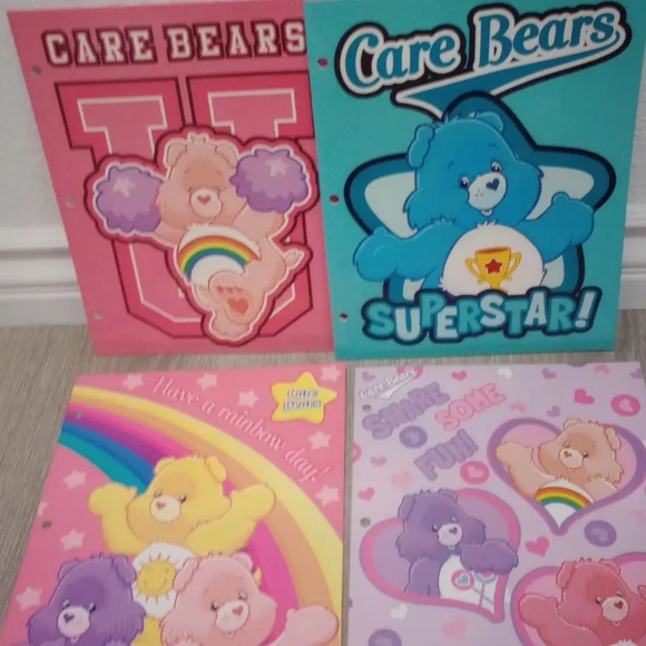 Other | New 4pc Care Bears Folder Set | Poshmark